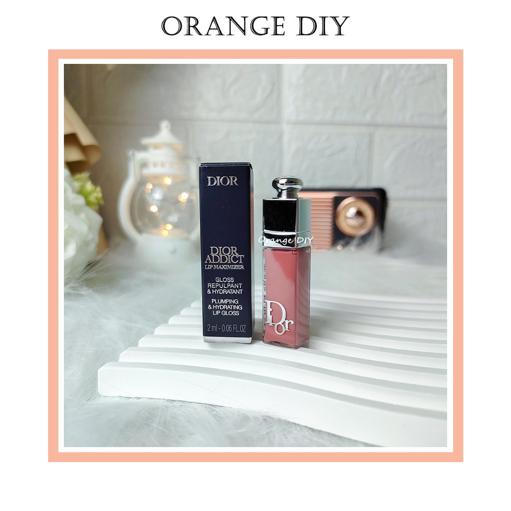 CD Addict Lip Maximizer (#038 Rose Nude / #001 Pink) 2ml Deluxe Trial ...