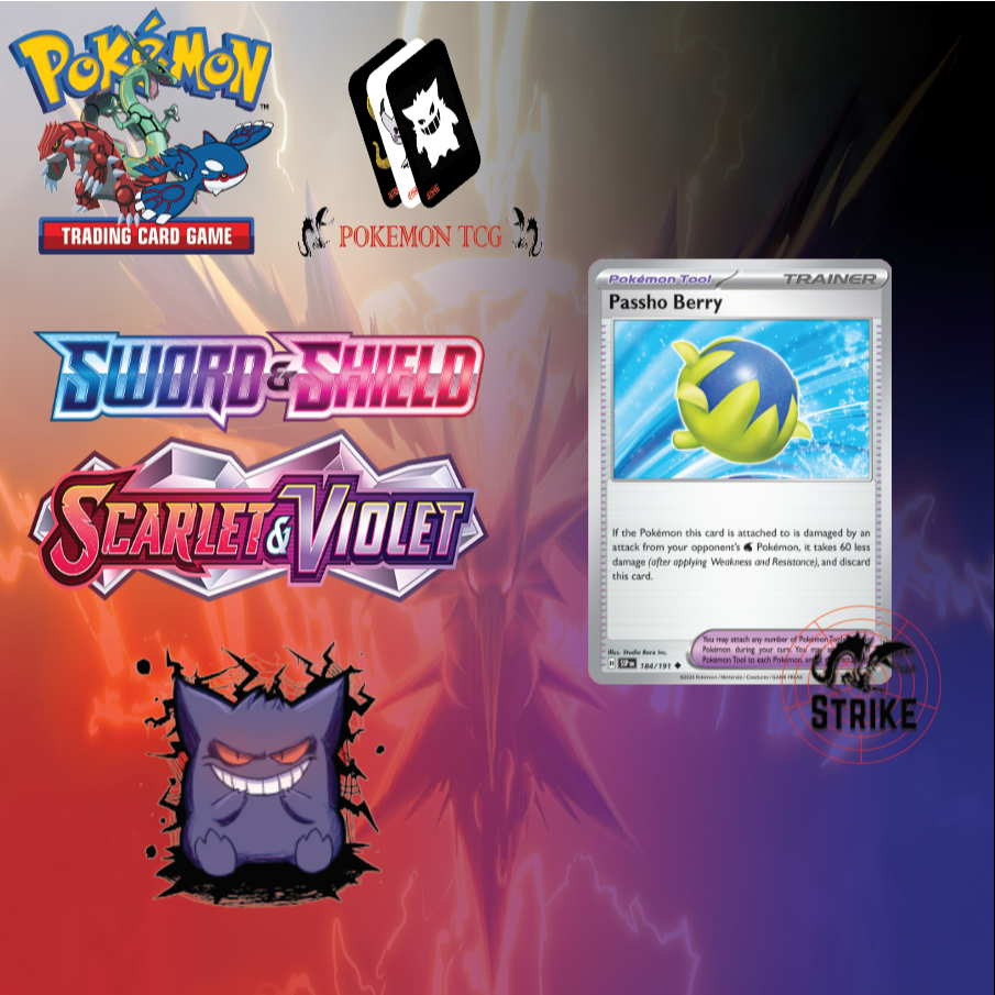 Pokemon Trainer Card - Passho Berry 184/191 Surging Sparks SV08 ...