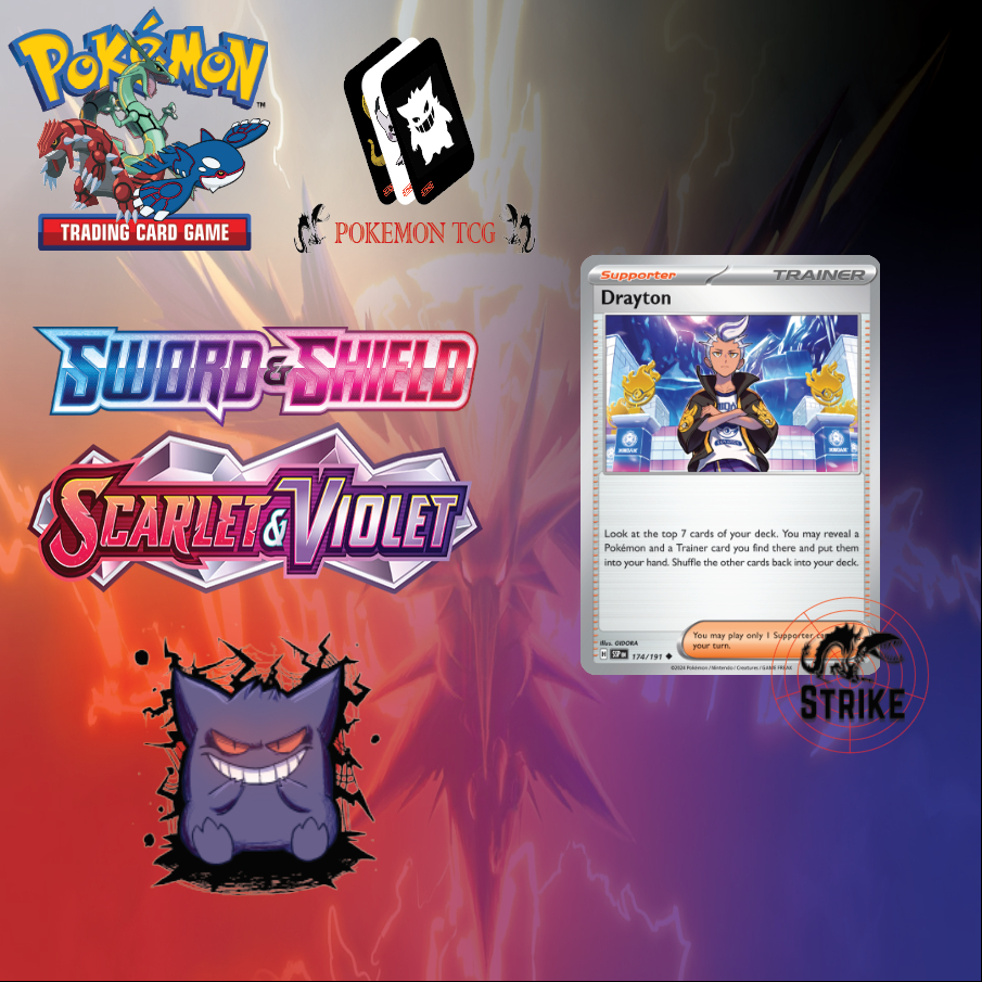 Pokemon Trainer Card - Drayton 174/191 Surging Sparks SV08 | Shopee ...