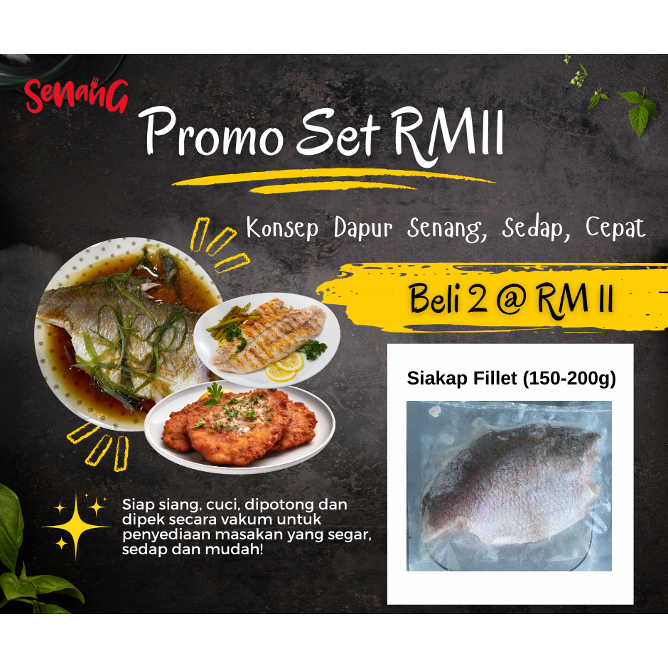 PROMOSI 11.11 - KOMBO TWIN SIAKAP FILLET (100-150G) (20% OFF) | Shopee ...