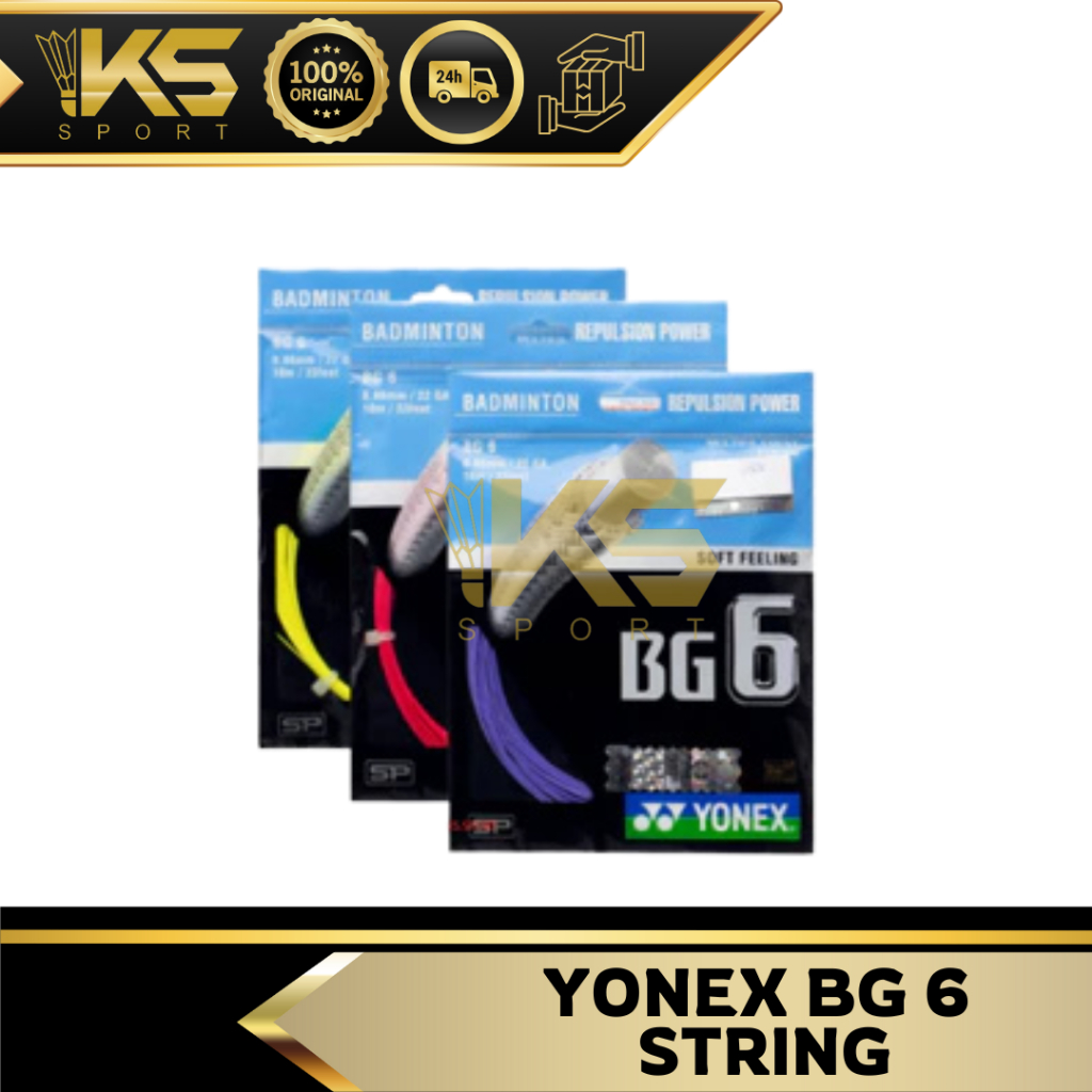 Yonex BG6 Badminton String (100% Original) | Shopee Malaysia