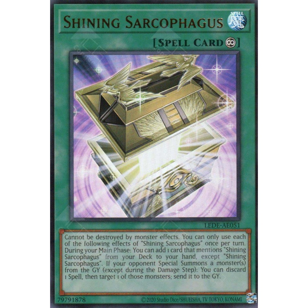 游戏王 LEDE-AE051 Yu-Gi-Oh Shining Sarcophagus | Shopee Malaysia