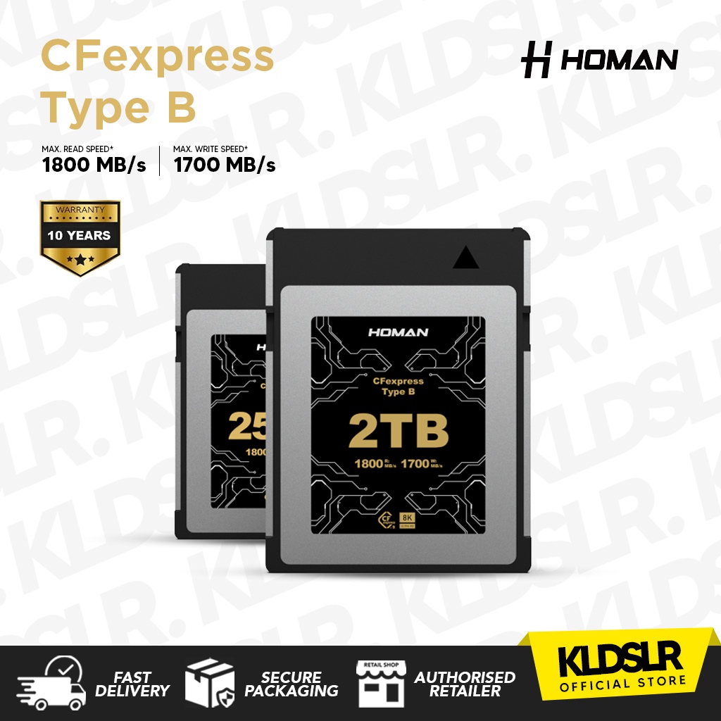 Homan CFexpress Card Type-B (256GB/ 512GB/ 1TB/ 2TB) for Canon and Nikon | Shopee Malaysia