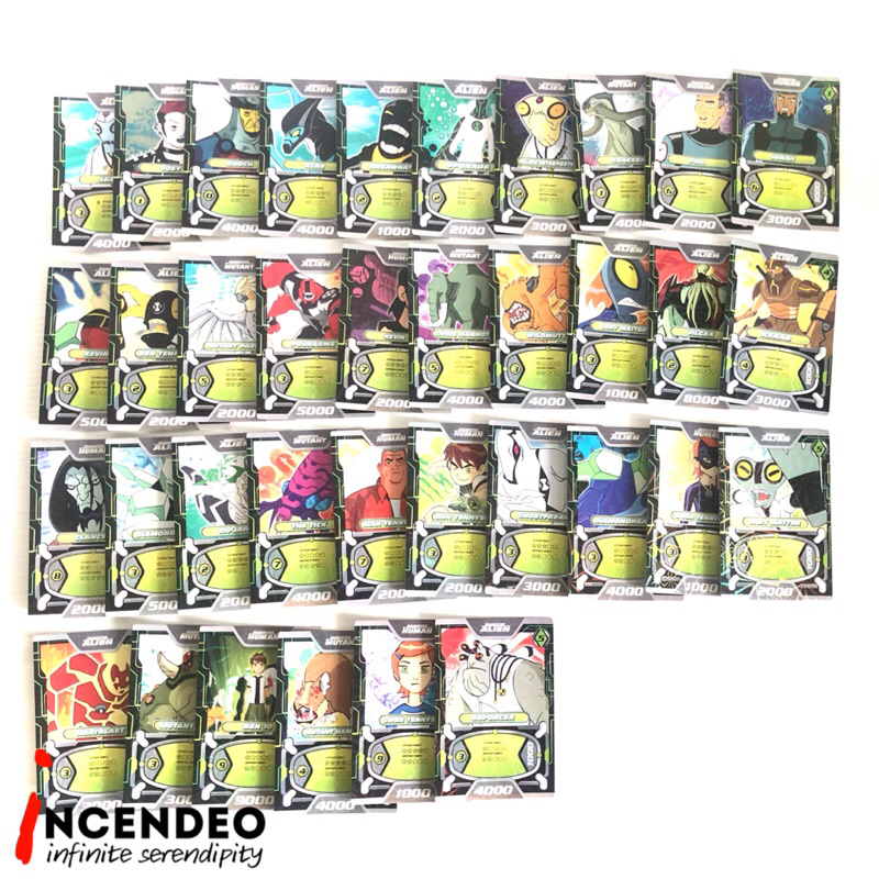 Assorted Cartoon Network Ben 10 Game Trading Cards (36pcs) | Shopee ...
