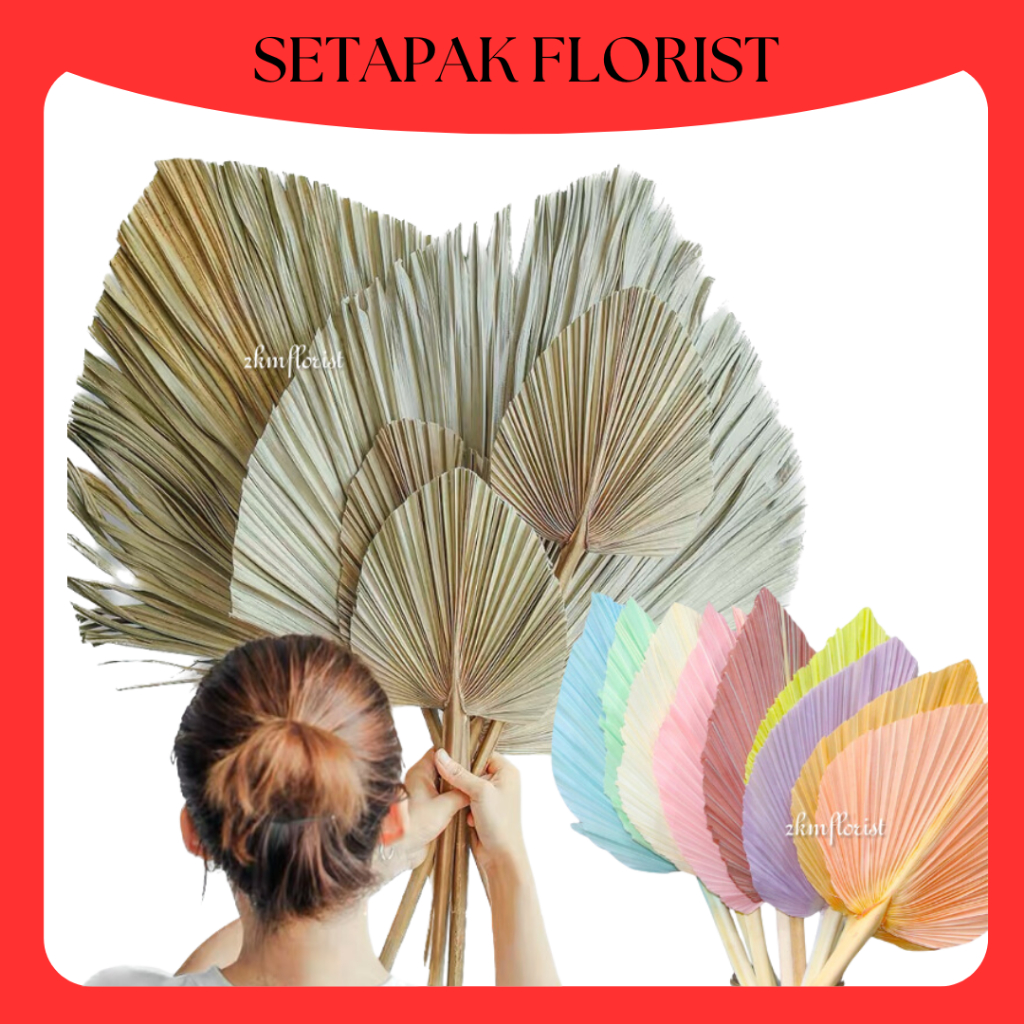DAUN KIPAS Kering Dry Leave Artificial Flower Wedding Decoration Bunga ...