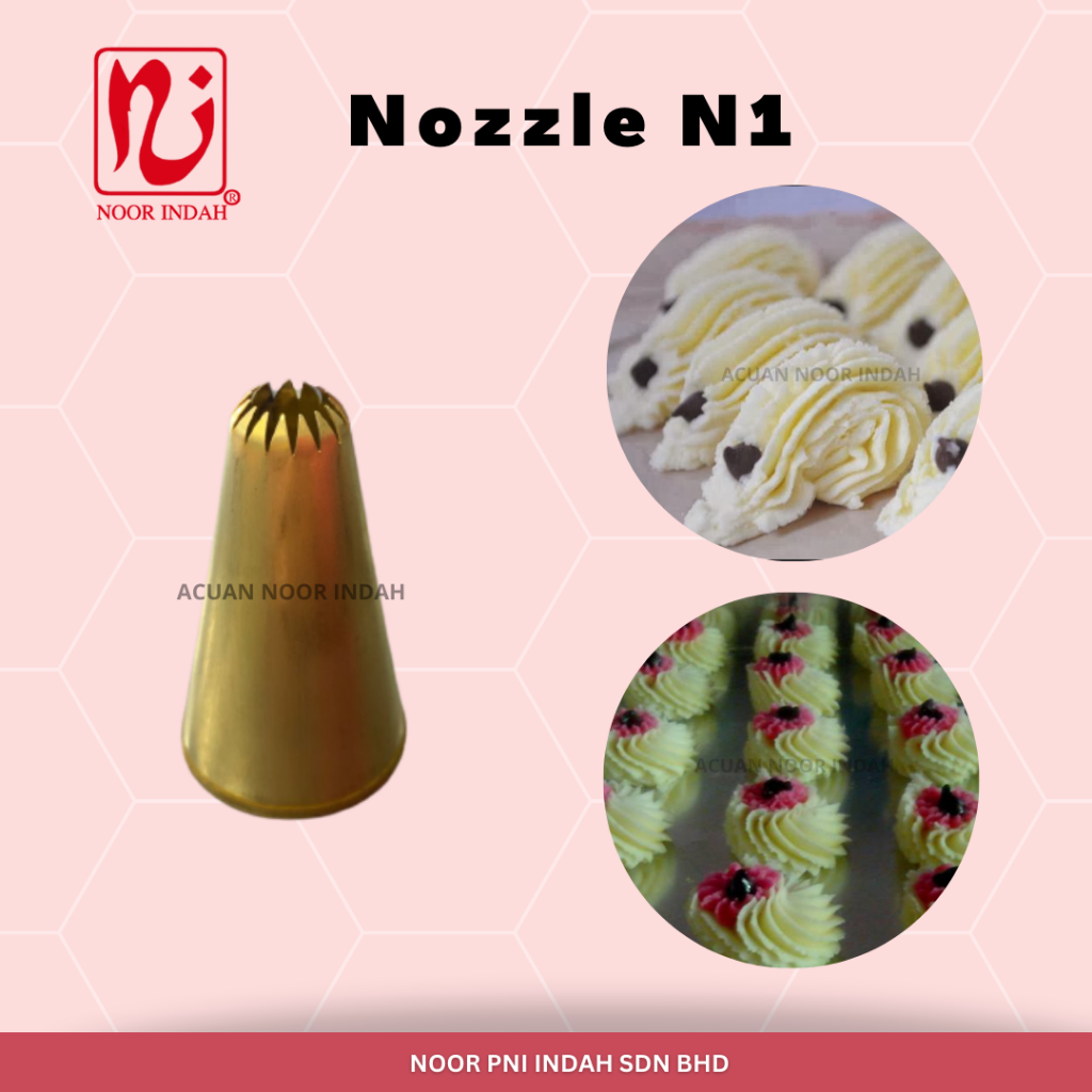 Acuan Untaian Samperit Helga Swiss Tart Dark Piping Nozzle Tembaga ...