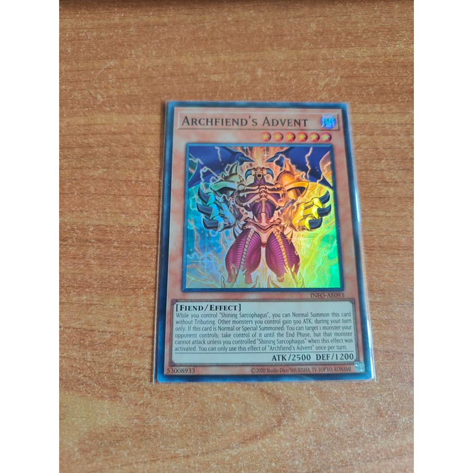 Yugioh: INFO-AE093 Archfiend's Advent (SR/SCR) | Shopee Malaysia