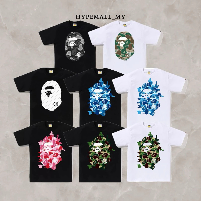 [100% Original] A Bathing Ape - Bape Tee Collection Liquid camo, Gold ...