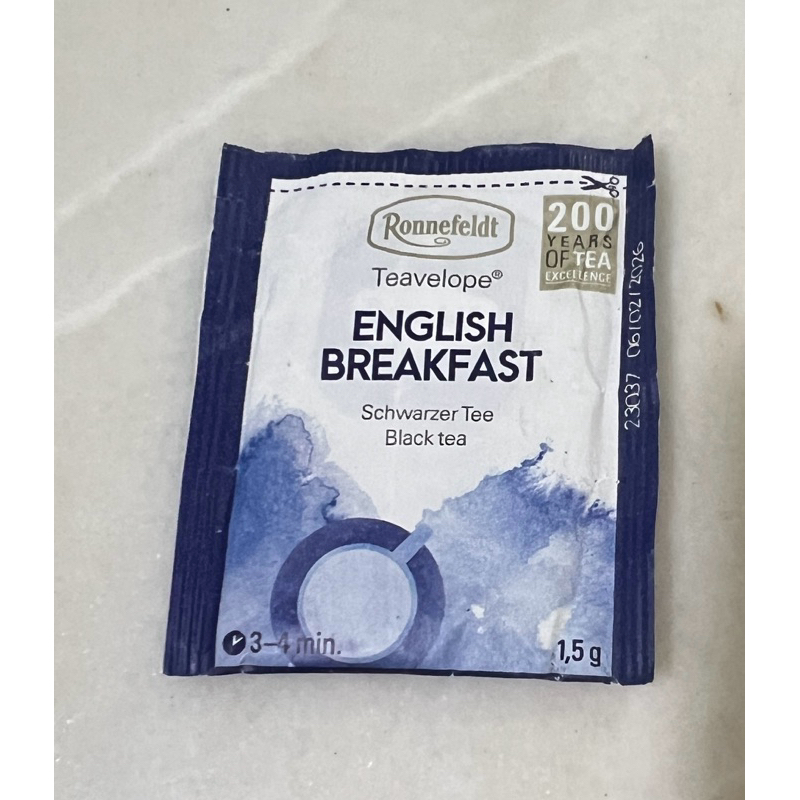Ronnefeldt English Breakfast Black Tea ( 3 teabags without box ...