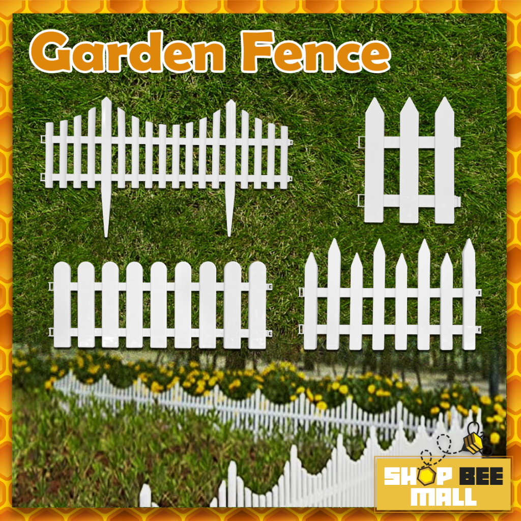 Plastic Garden Fence Decoration Outdoor PVC Fencing Pagar Hiasan Taman ...