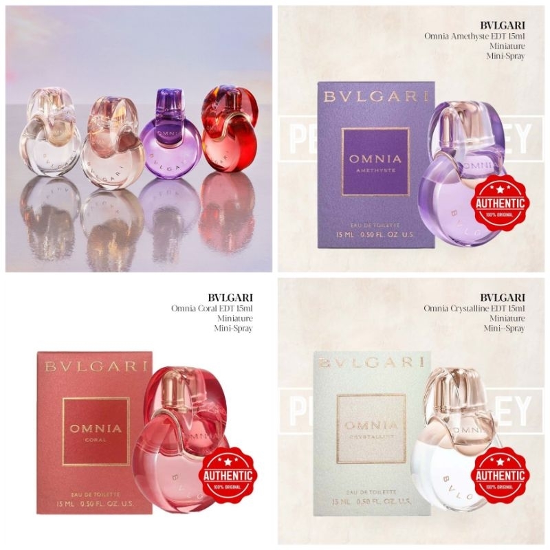 Omnia Crystalline/ Omnia Amethyste/ Omnia Coral 15ml edt Travel Spray | Shopee Malaysia