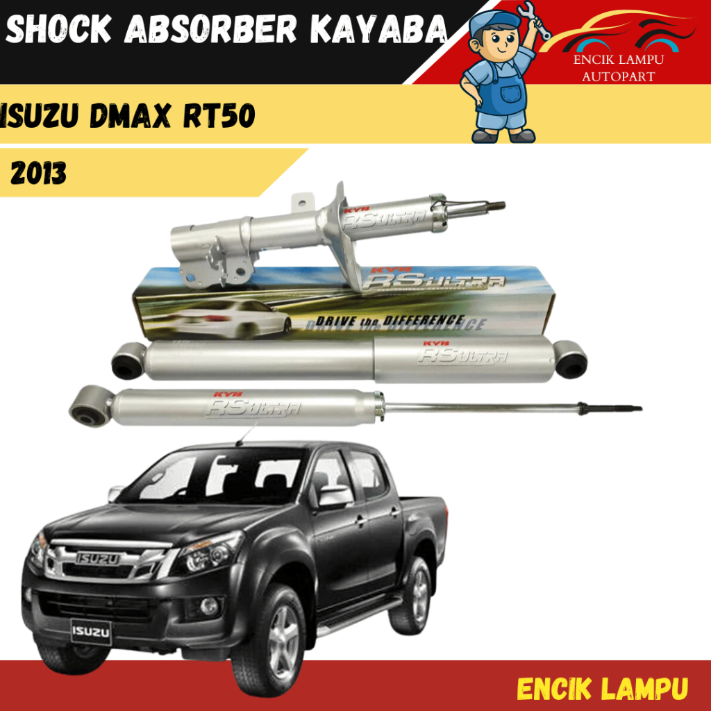 ISUZU DMAX RT50 2013 KAYABA ULTRA RS SHOCK ABSORBER ORIGINAL KAYABA ...