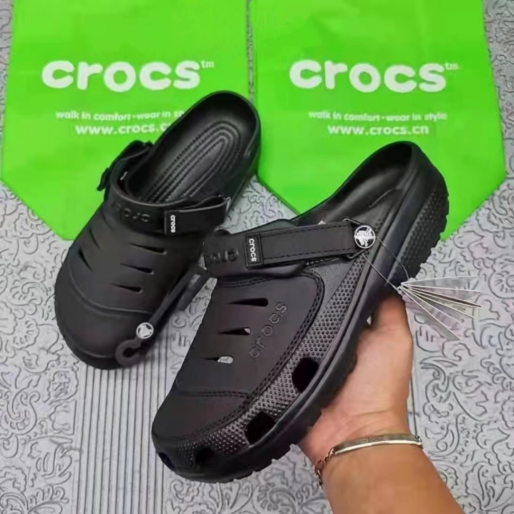 【Malaysia Stock】Crocs Yukon Sandals Clog Anti-Slip Half Slippers ...