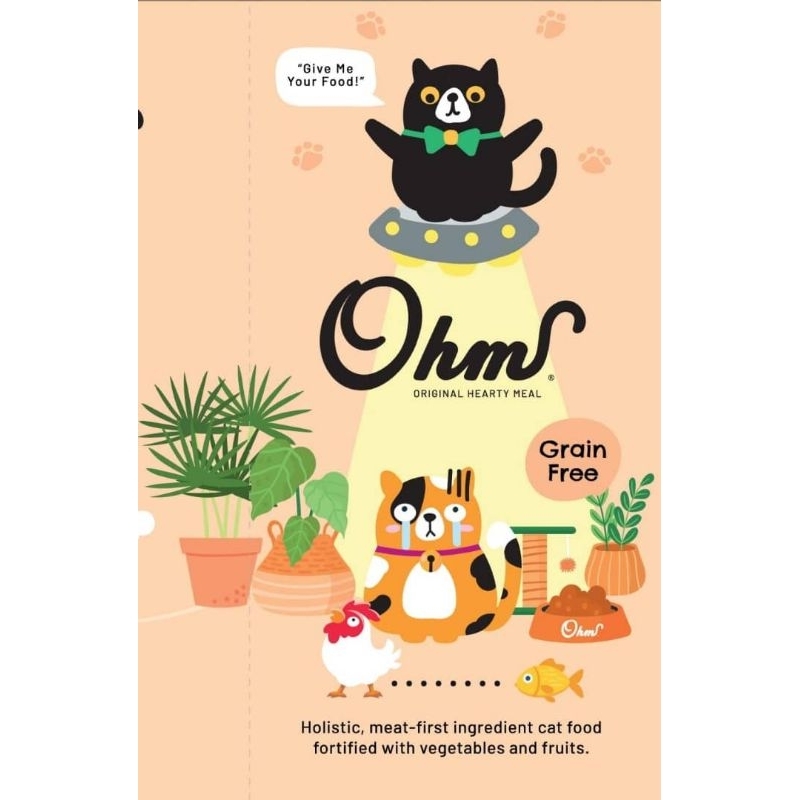 OHM CAT FOOD GRAIN FREE REPACK OHM CAT GRAIN FREE #BEAUTY #FUSSYCAT ...