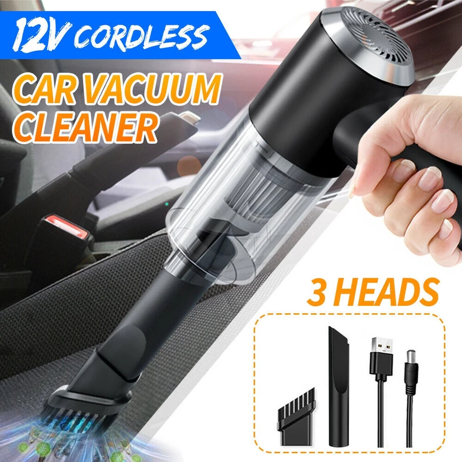 Mini Wireless Car Vacuum Cleaner – Rechargeable Car Vacuum, Compact ...