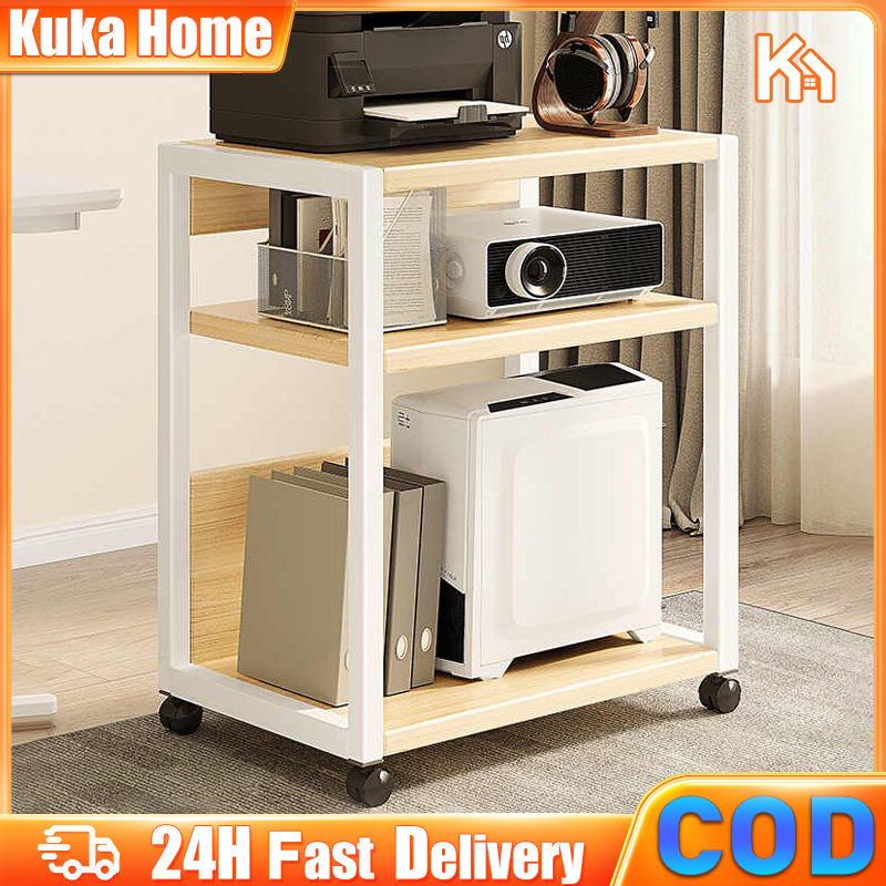 🖨️ Rak fail mudah alih Office File Rack With Pulley Printer Chassis ...