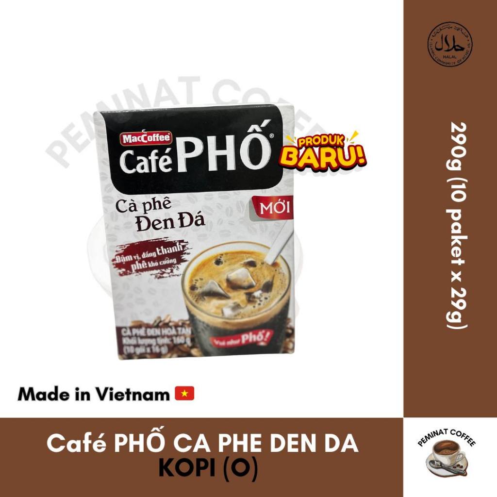 Coffee O Cafe PHO CA PHE DEN DA 10 Sachets/Box (Vietnam) | Shopee Malaysia