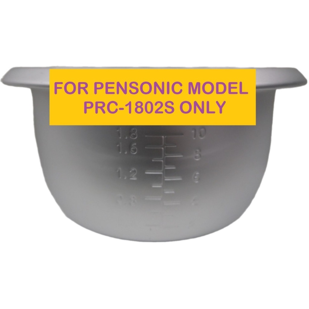 Original Inner Pan Inner Pot For Pensonic Rice Cooker Model PRC-1802S ...