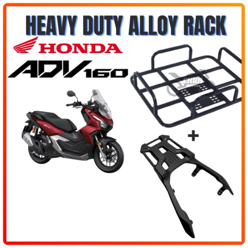 Honda ADV160 Alloy Rack + Besi Bag Rack For Motorcycle Honda Adv 160 ...