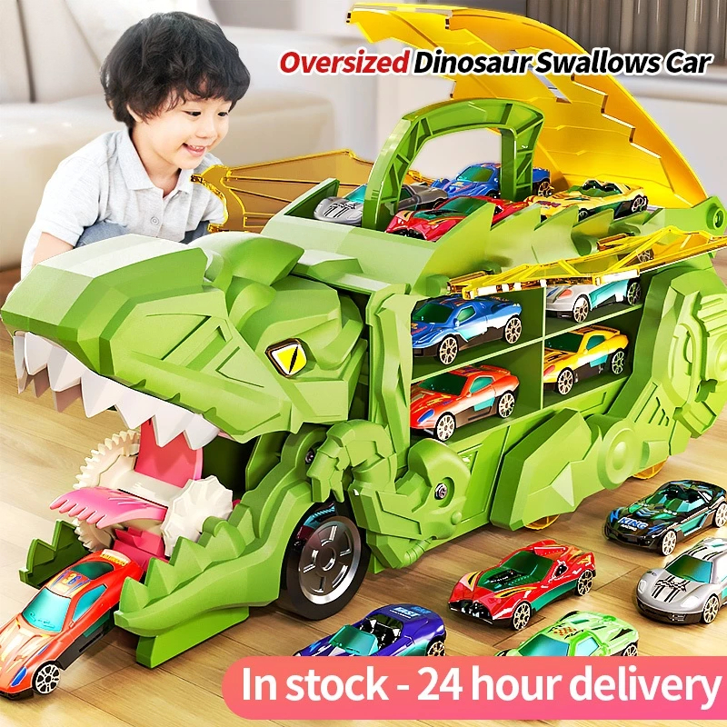 Dinosaur Transformation Truck with Free 4Pcs Alloy DieCast Car ...