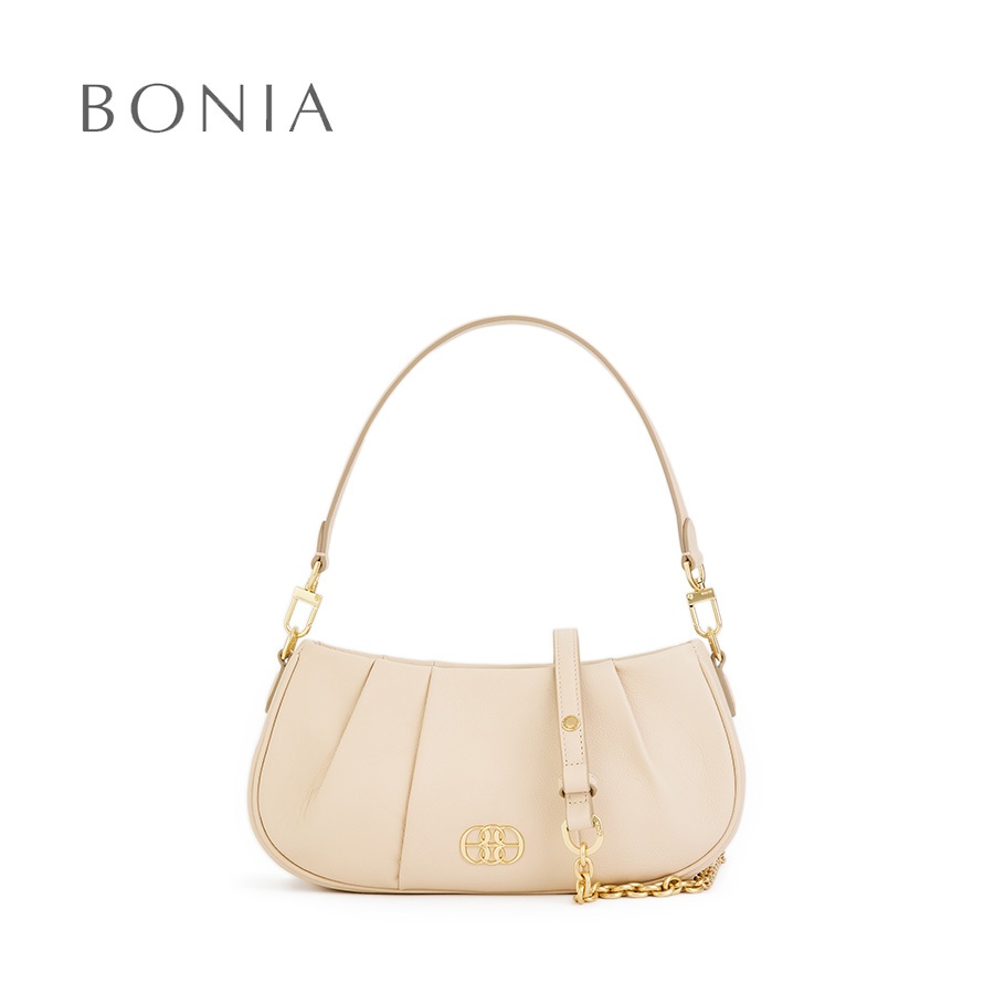 Bonia Beige Paloma Shoulder Bag | Beg sandang bahu | Shopee Malaysia