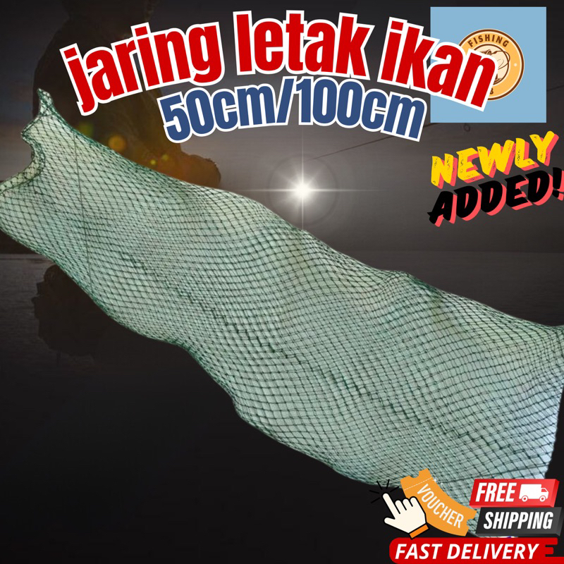 【POLY】/Fishing Net/ Poly / Mesh Bag / Jaring ikan / tempat letak ikan ...