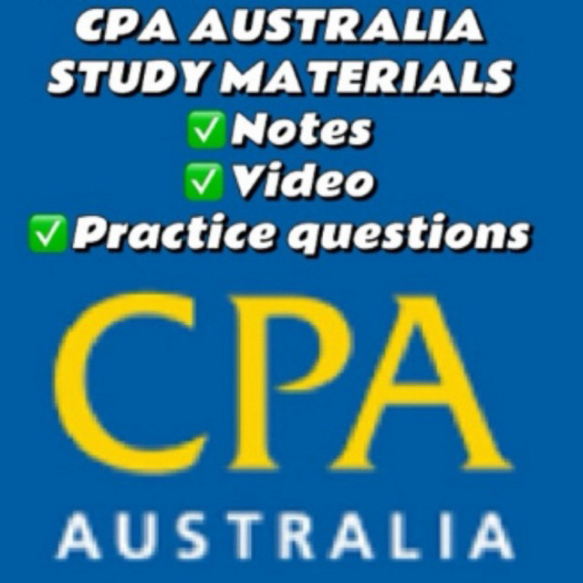 2026 EG FR SMA FRM GSL CPA Australia Study Materials Index Lecture ...