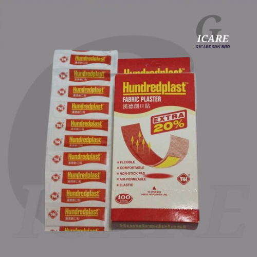 HUNDREDPLAST FABRIC PLASTER ( 100STRIP /5STRIP/10STRIP) | Shopee Malaysia