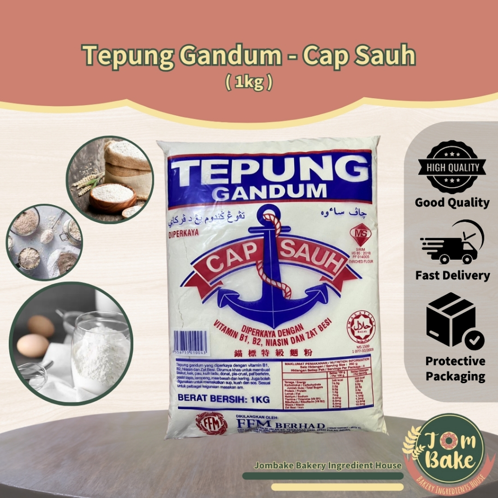 Tepung Gandum - Cap Sauh [ 1kg ] | Shopee Malaysia
