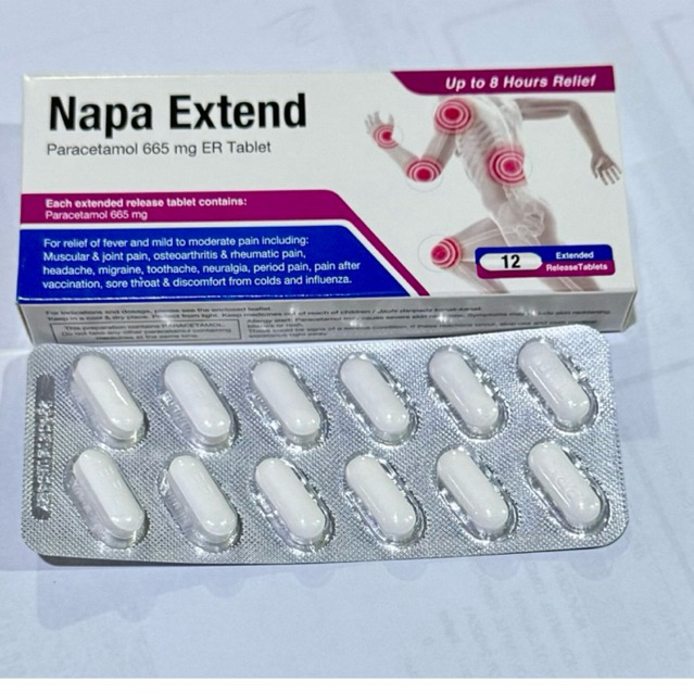 Medispec Napa Extend Paracetamol 665mg Tab 12's expire 30/11/2027 ...