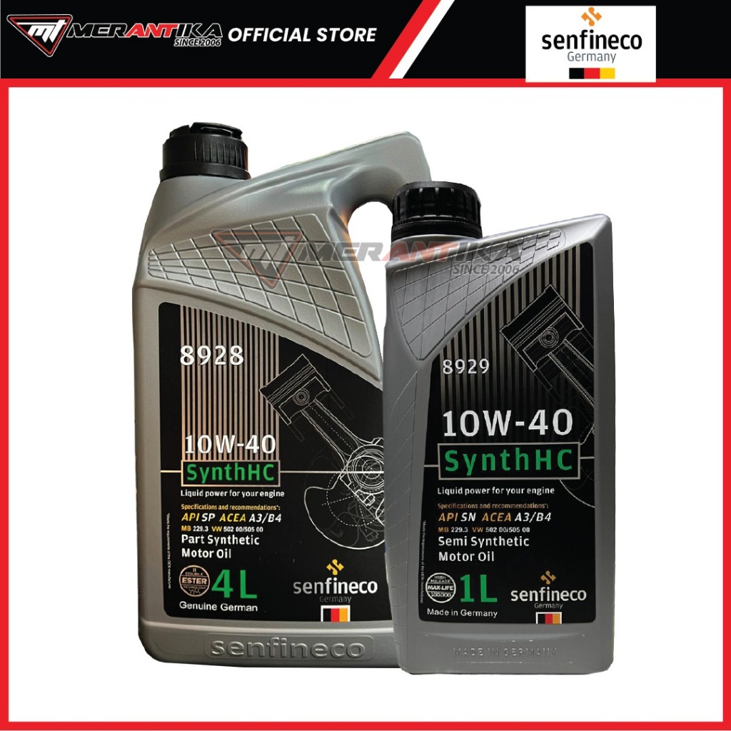 MERANTIKA | SENFINECO 8928/8929 SynthHC Semi Synthetic 10W40 Car Engine ...