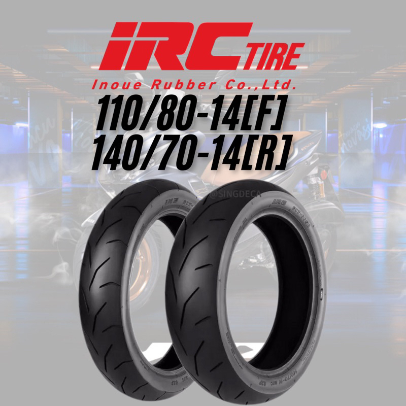 TUBELESS 】 IRC 110/80-14 & 140/70-14 SCOOTER NVX AEROX 155(100% ...