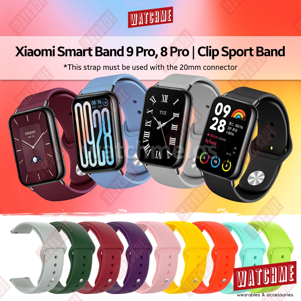 Xiaomi Smart Band 9 Pro / 8 Pro Clip Strap, Color Series 20mm, Sport ...