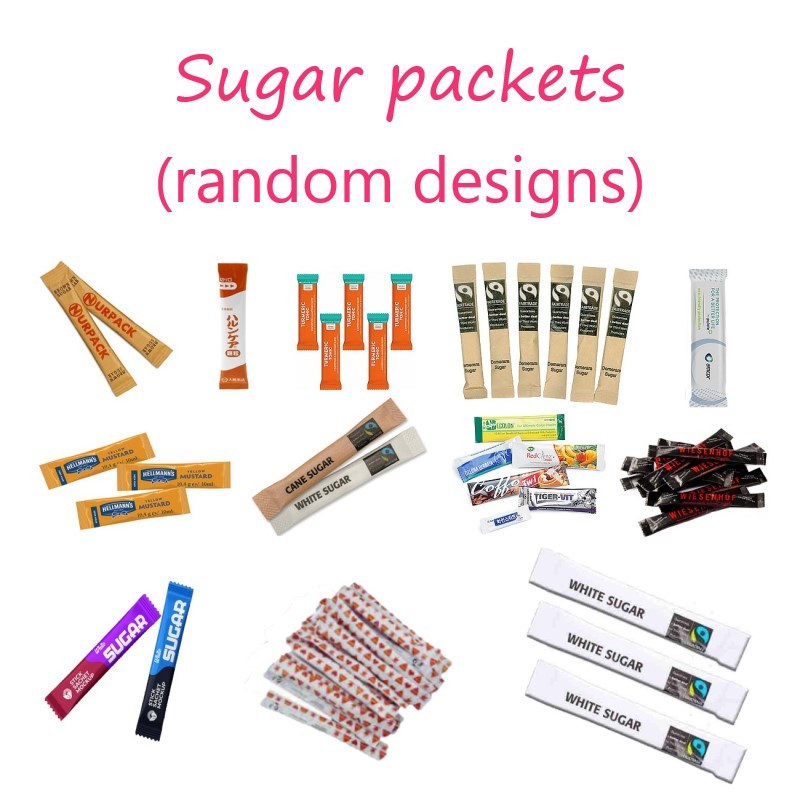 [SWEETENER] Sugar sachet - 10 pcs (hotel label | random packaging ...