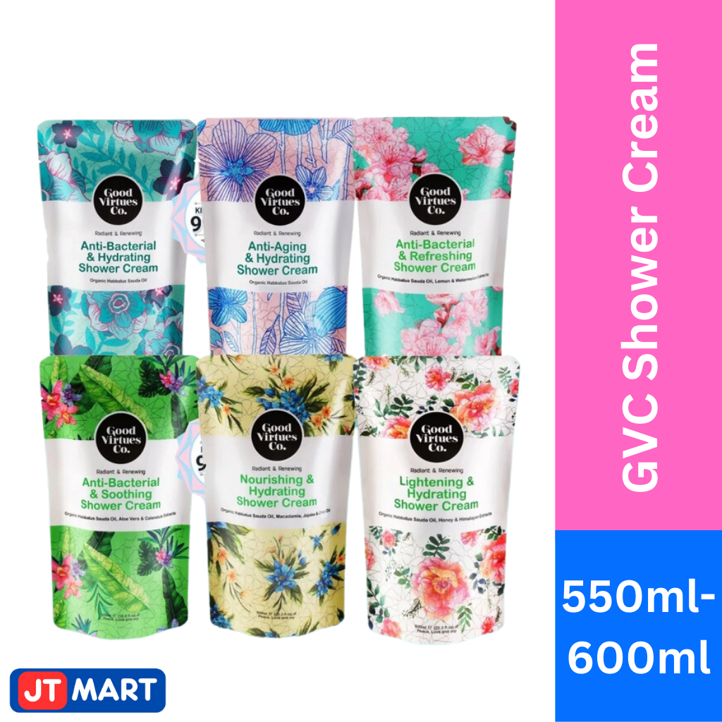 GVC Good Virtues Co. Shower Cream Refill Pack (550ml/600ml) | Shopee ...