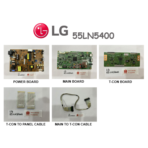 LG LED TV 55LN5400 Power Board EAX64905501 Main Board EAX65049105 T-Con ...