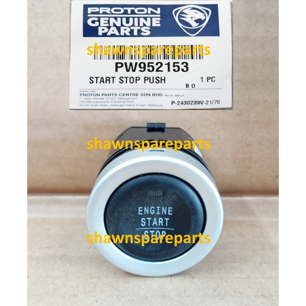 ORIGINAL Push Start Button Proton Iriz / Saga VVT 16-24 / Persona VVT ...