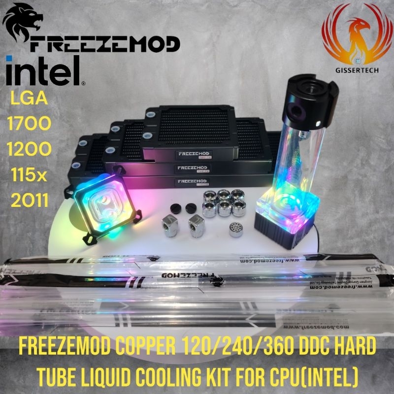 Freezemod Copper 120/240/360 DDC(Hard Tube)Liquid Cooling Kit for CPU ...
