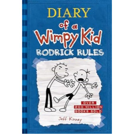 Rodrick Rules (Diary of a Wimpy Kid #2) Hardcover by Jeff Kinney- 100% ...