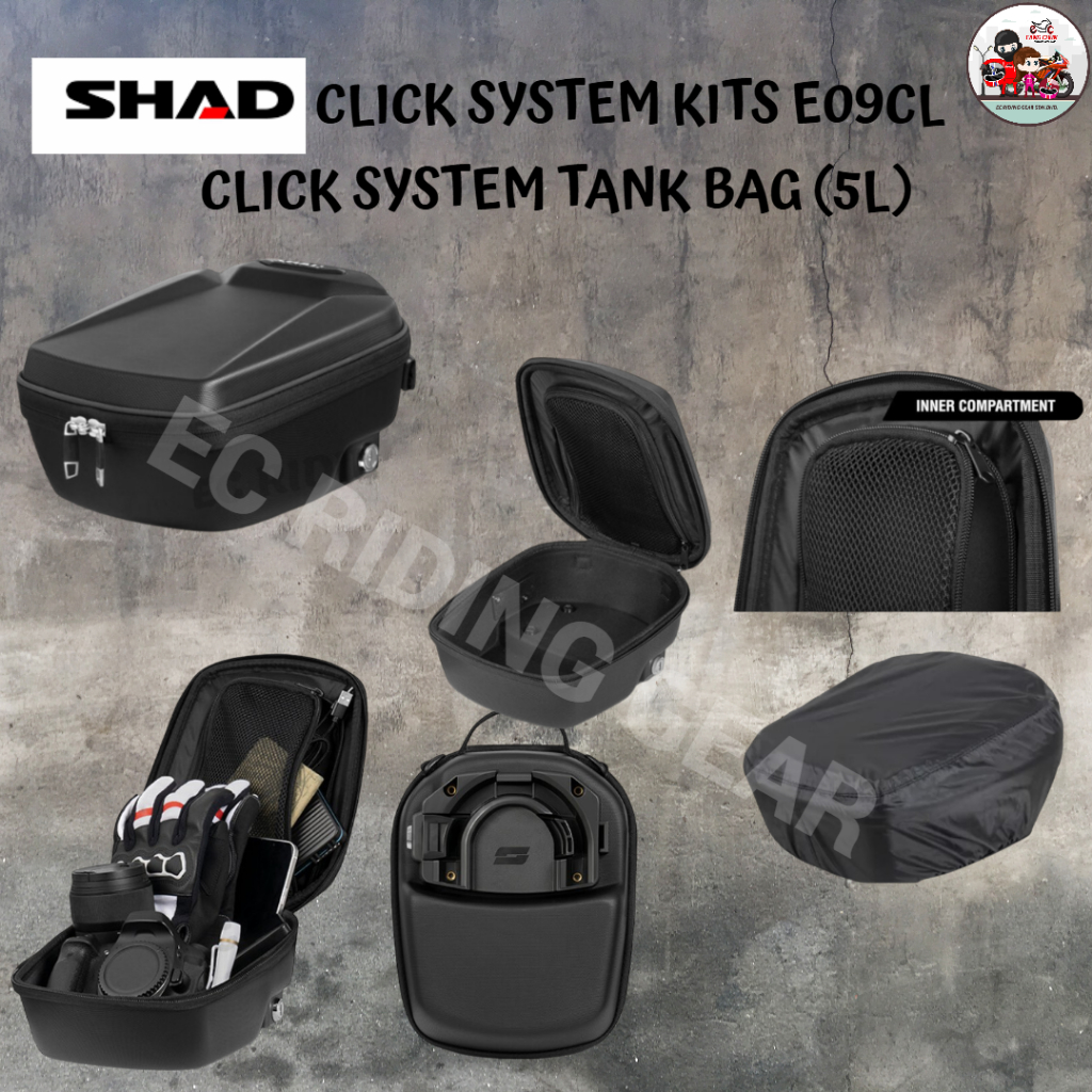 SHAD CLICK SYSTEM KITS E09CL CLICK SYSTEM TANK BAG (5L) | Shopee Malaysia