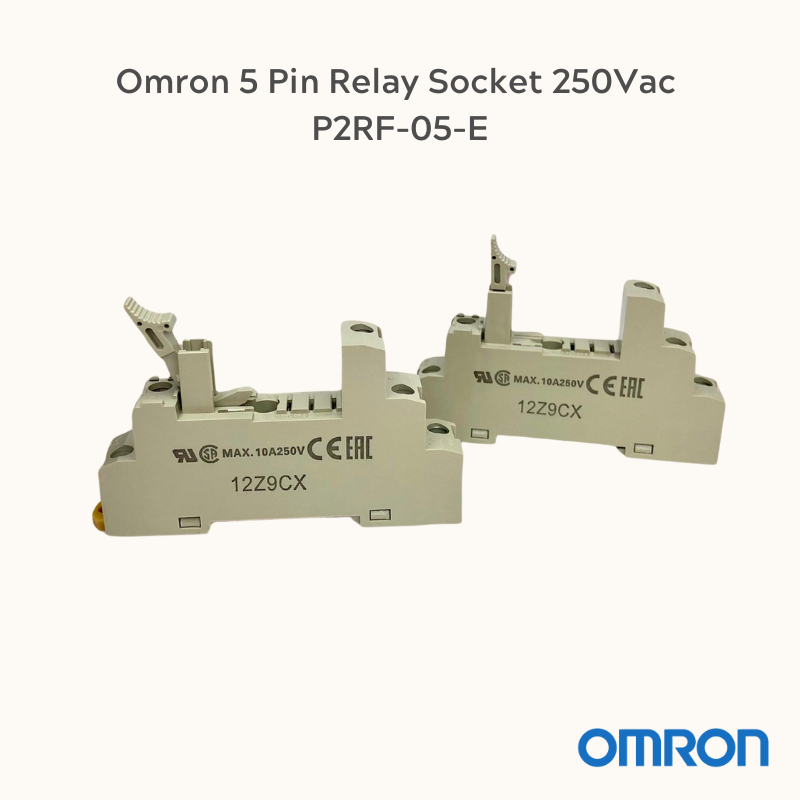 Omron 5 Pin Relay Socket P2RF-05-E 250Vac for use with G2R-1-S Relays | Shopee Malaysia