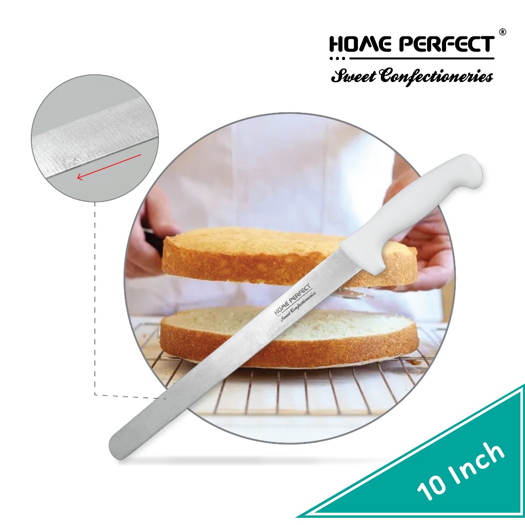 HOME PERFECT 10/12 Inch Ham Slicer,Fine/Coarse Serrated Bread Knife W ...