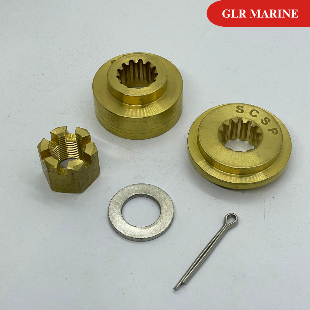 SUZUKI 40HP PROPELLER NUT KIT 2-STROKE STOPPER WASHER CASTLE NUT SPACER ...