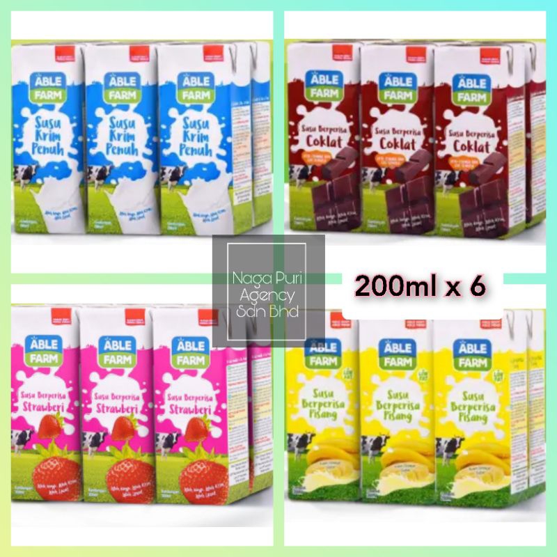 Air Kotak ABLE FARM susu UHT (1pack x 6) | Shopee Malaysia