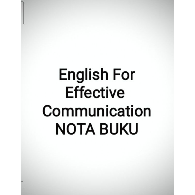 English For Effective Coomunication- Nota Buku | Shopee Malaysia