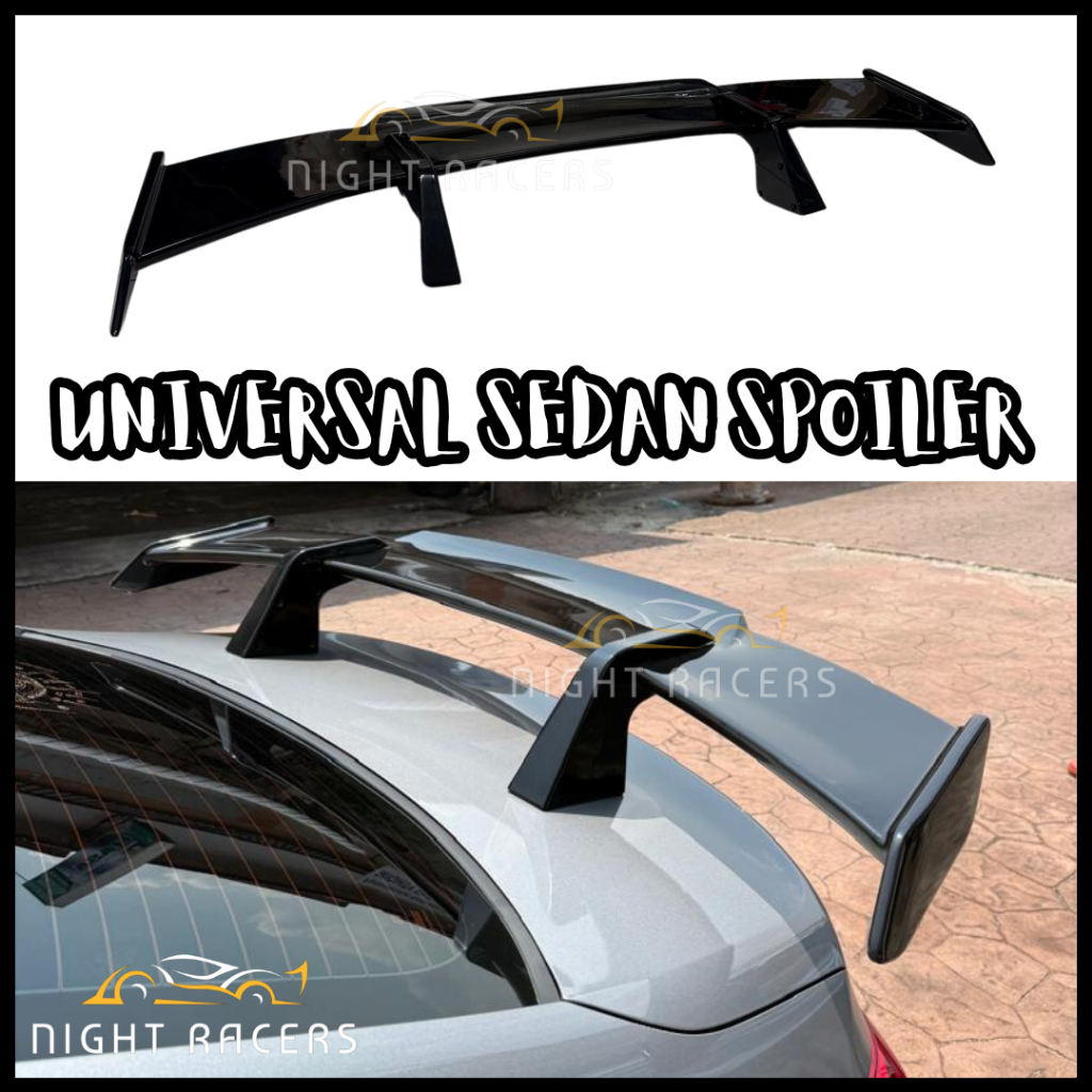 UNIVERSAL SPORTY SPOILER GT BIG WING REAR WING RACING SEDAN COUPE ...