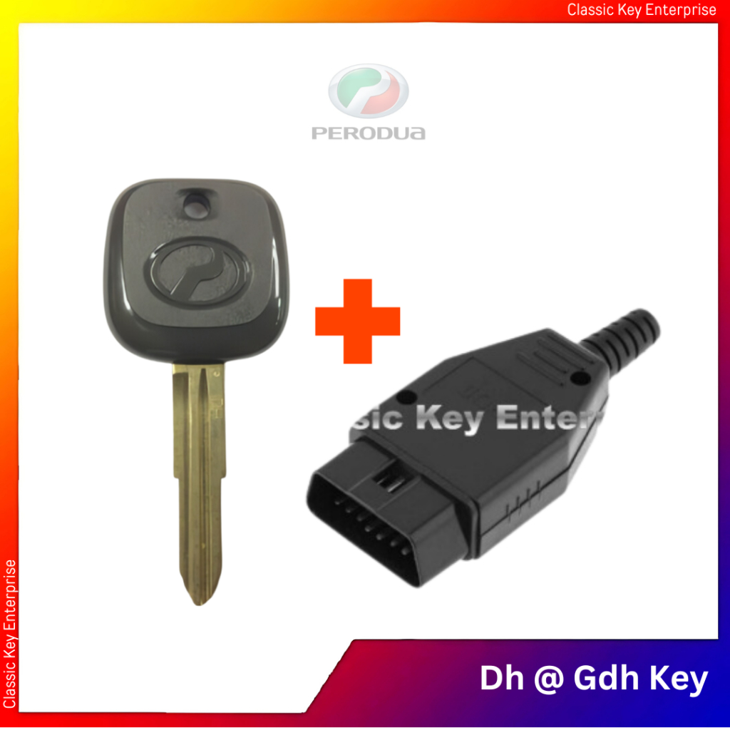 Perodua Key Myvi Alza Viva Kunci spare Immo chip - OBD Socket Program ...