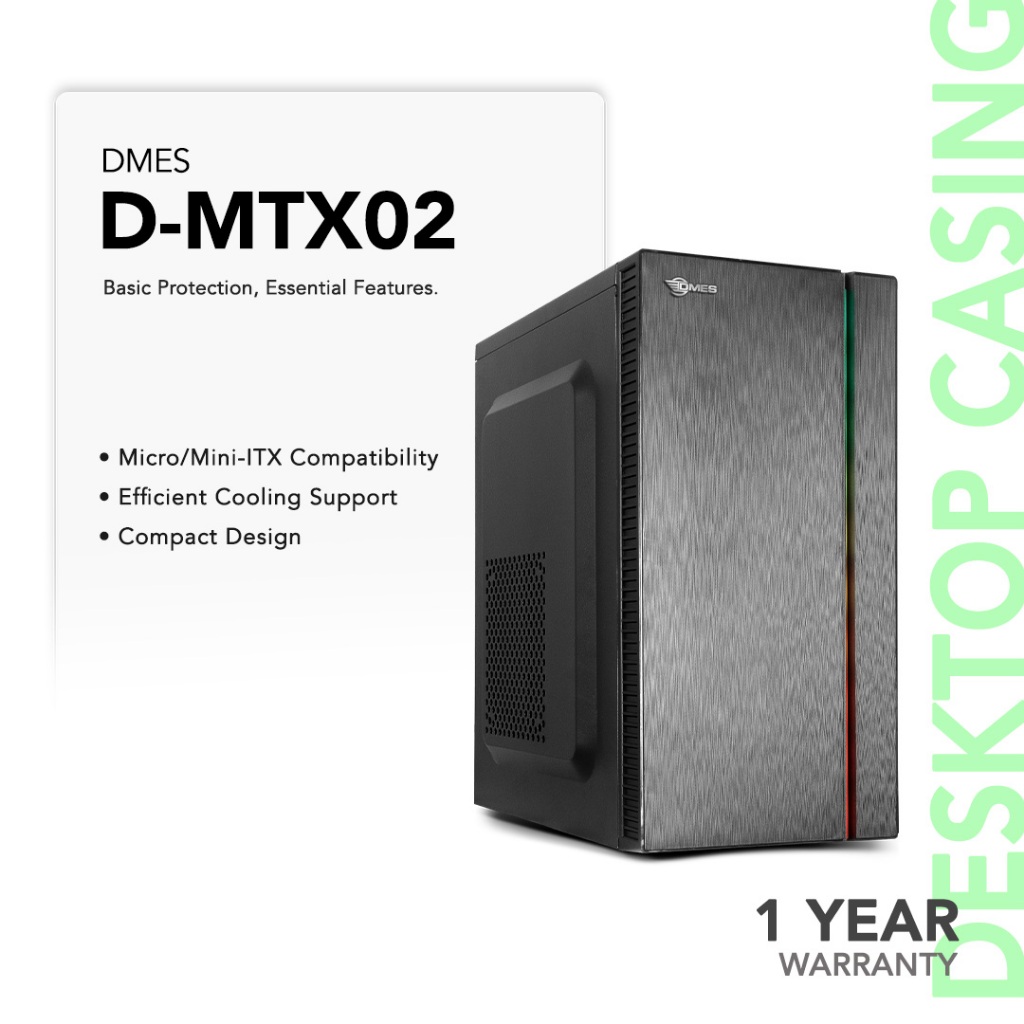 Dmes D-MTX02 Mini Tower PC Case Micro ATX ITX Support USB 3.0 Compact Chassis 250mm GPU 141mm ...