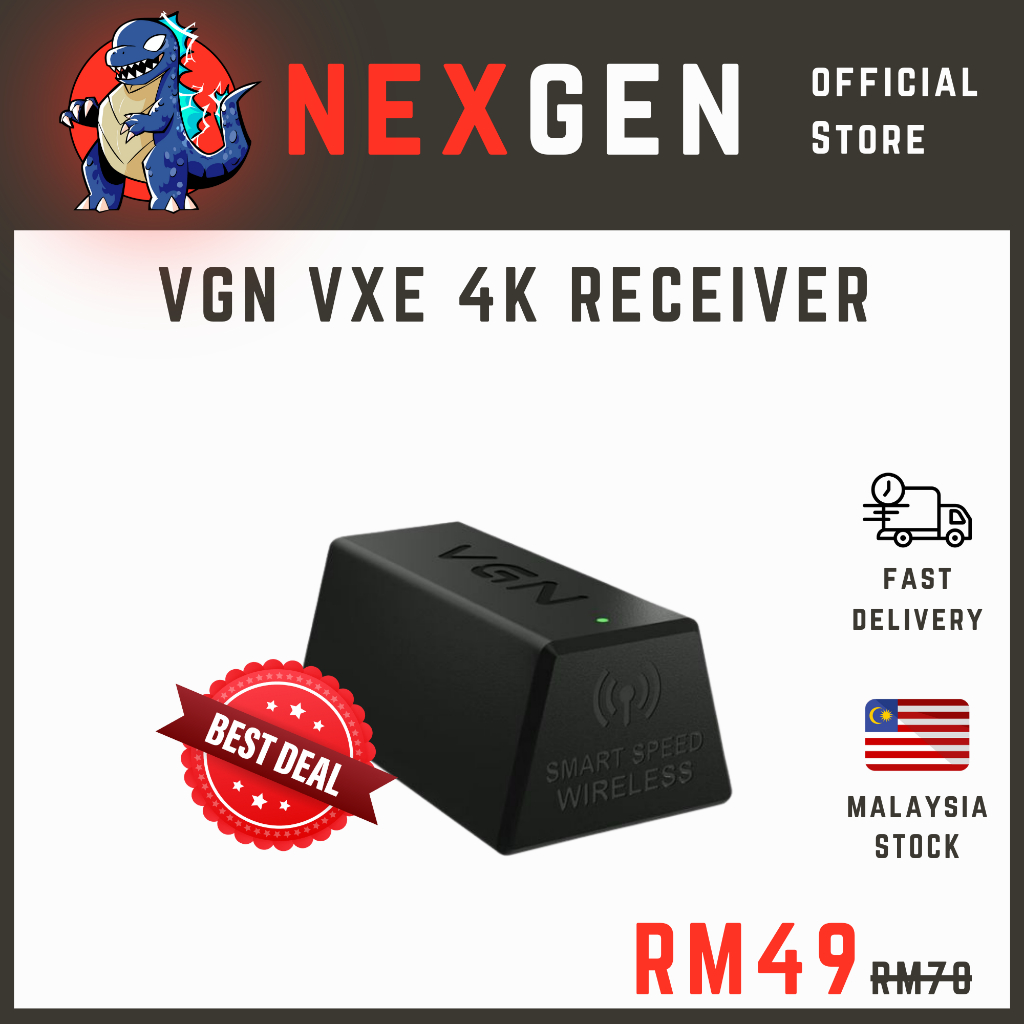 [READY STOCK] VXE DRAGONFLY 4K RECEIVER | R1 F1 PRO MAX WIRELESS 4000Hz ...
