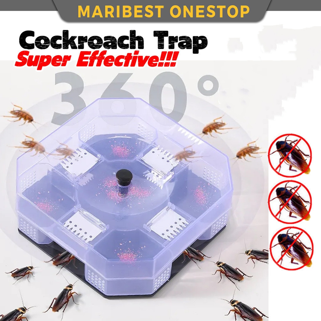 Reuseable Cockroach Trap Box Non-Toxic Insert Killer Catcher Perangkap ...